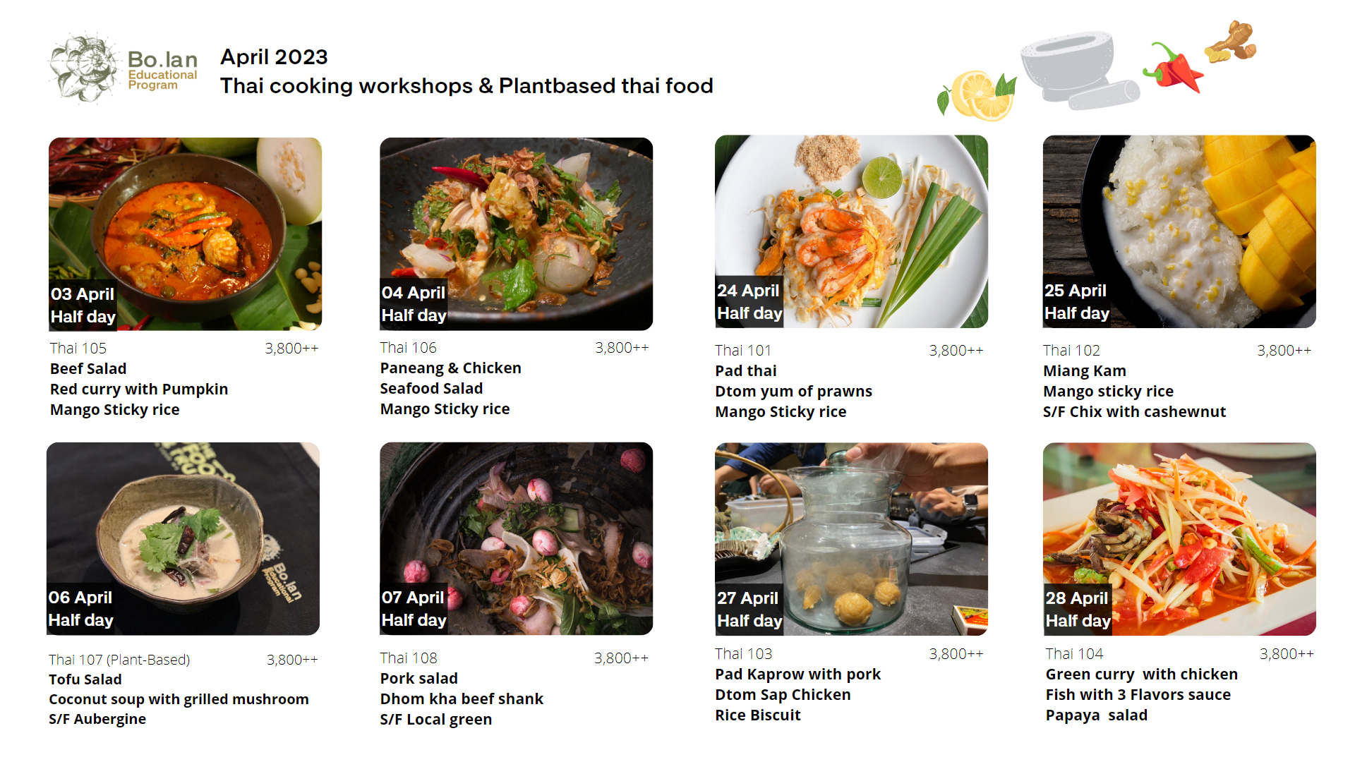 Bo.lan Educational Program – Food Literacy Classes & workshop